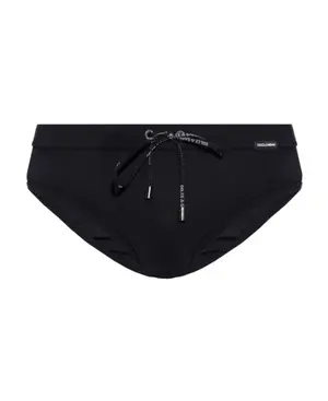 Dolce & Gabbana Dolce Gabbana Drawstring Swim Briefs - Black