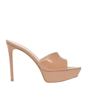 GIANVITO ROSSI 100mm Dasha Platform Pointed-toe Sandals - Nude