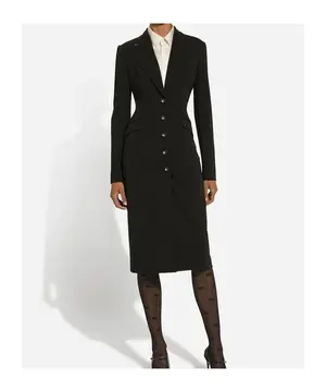 Dolce & Gabbana Logo-button Single-breasted Coat
