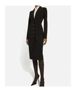 Dolce & Gabbana Logo-button Single-breasted Coat