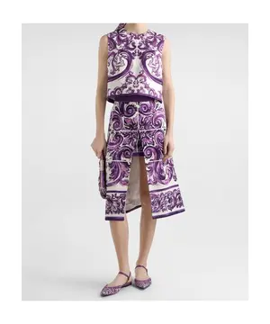 Dolce & Gabbana Dolce Gabbana Majolica Printed Sleeveless Top