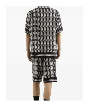 Dolce & Gabbana Dolce Gabbana All-over Logo Printed Bowling Shirt