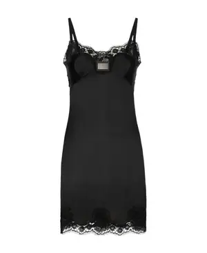 Dolce & Gabbana Lace-detail Minidress - Black