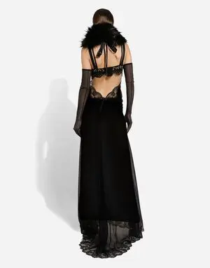 Dolce & Gabbana Semi-sheer Maxi Nightdress