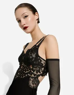 Dolce & Gabbana Semi-sheer Maxi Nightdress