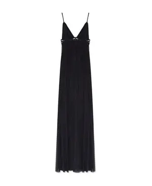 Dolce & Gabbana Dolce Gabbana Open-back Sleeveless Maxi Dress - Black