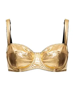 Dolce & Gabbana Dolce Gabbana Foiled Jersey Balconette Bra