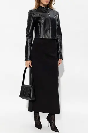 Dolce & Gabbana Dolce Gabbana Cropped Biker Jacket