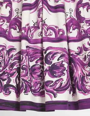 Dolce & Gabbana Majolica-print Poplin Dress