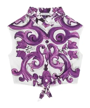 Dolce & Gabbana Majolica-print Poplin Shirt - Multi-color