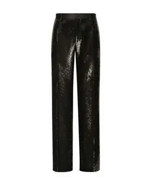 Dolce & Gabbana Dolce Gabbana Sequined Straight-leg Pants