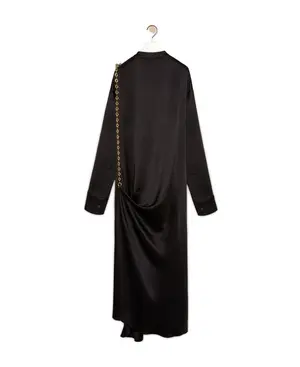 Loewe Chain Shirt Dress In Silk
