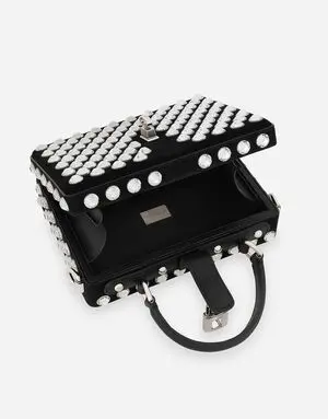 Dolce & Gabbana Box Crystal-embellished Leather Bag