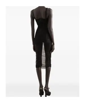 Dolce & Gabbana X Kim Draped Tulle Midi Dress