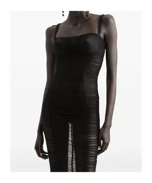 Dolce & Gabbana X Kim Draped Tulle Midi Dress