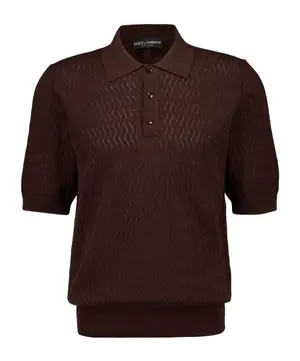 Dolce & Gabbana Dolce Gabbana Micro-pattern Polo Shirt