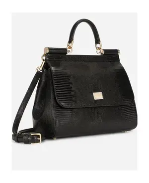 Dolce & Gabbana Dolce Gabbana Logo Plate Large Sicily Handbag