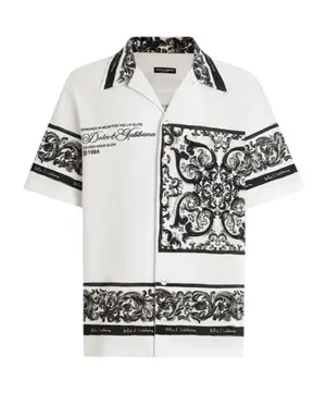 Dolce & Gabbana Dolce Gabbana Majolica Printed Hawaii Shirt - Multicolour