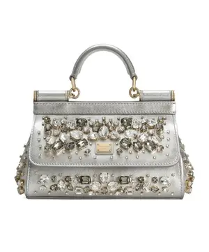 Dolce & Gabbana Small Sicily Tote Bag - Gray