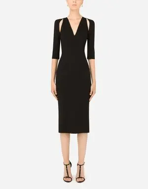 Dolce & Gabbana Dolce Gabbana Cut-out Jersey Midi Dress