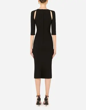 Dolce & Gabbana Dolce Gabbana Cut-out Jersey Midi Dress