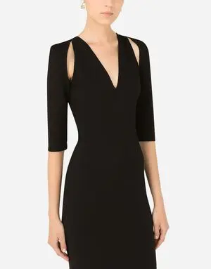 Dolce & Gabbana Dolce Gabbana Cut-out Jersey Midi Dress
