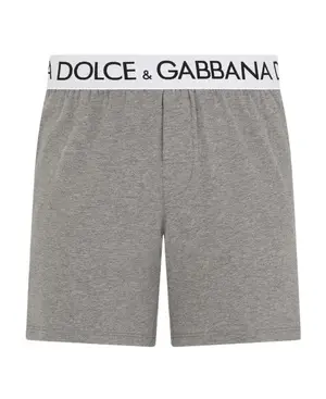 Dolce & Gabbana Logo-waistband Boxer Shorts - Gray