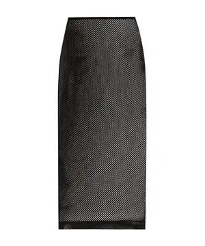 Dolce & Gabbana Mesh Midi Skirt - Black