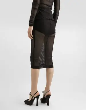 Dolce & Gabbana Mesh Midi Skirt