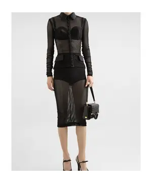 Dolce & Gabbana Mesh Midi Skirt