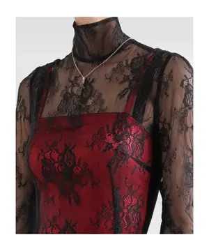 Dolce & Gabbana Chantilly Lace Midi Dress