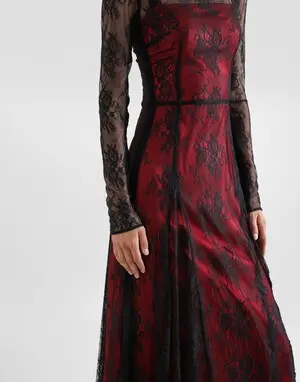 Dolce & Gabbana Chantilly Lace Midi Dress