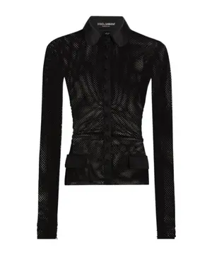 Dolce & Gabbana Mesh Shirt - Black