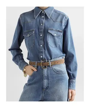 Dolce & Gabbana Dolce Gabbana Long-sleeved Denim Shirt