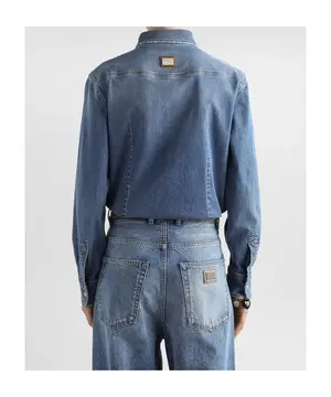 Dolce & Gabbana Dolce Gabbana Long-sleeved Denim Shirt