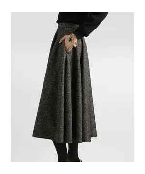 Dolce & Gabbana Dolce Gabbana Pleated Flared Midi Skirt