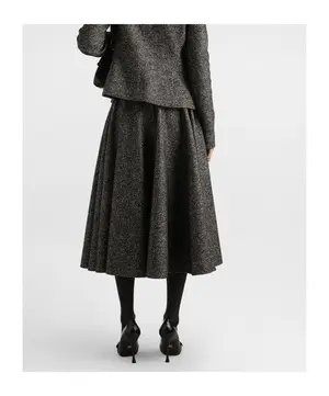 Dolce & Gabbana Dolce Gabbana Pleated Flared Midi Skirt