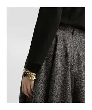 Dolce & Gabbana Dolce Gabbana Pleated Flared Midi Skirt