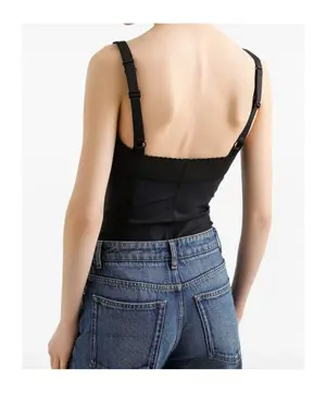 Dolce & Gabbana Dolce Gabbana Elastic Satin Bustier Top