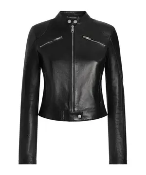 Dolce & Gabbana Biker-style Leather Jacket - Black