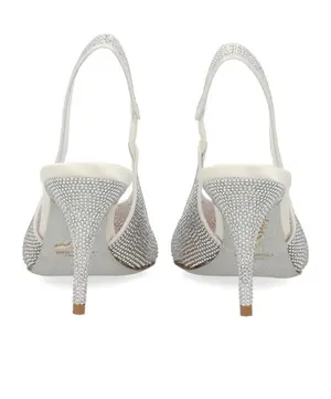 Rene Caovilla Crystal Slingback Heeled Pumps