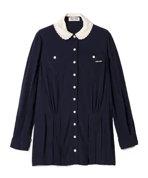 Miu Miu Marocain Mini-dress - Blue