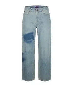 JEAN PAUL GAULTIER Face Print Straight-leg Jeans