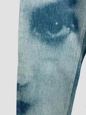 JEAN PAUL GAULTIER Face Print Straight-leg Jeans