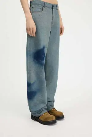 JEAN PAUL GAULTIER Face Print Straight-leg Jeans