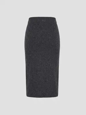 JEAN PAUL GAULTIER Ribbed Knit Skirt