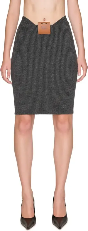 JEAN PAUL GAULTIER Ribbed Knit Skirt