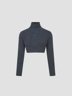 JEAN PAUL GAULTIER Turtleneck Knit Top