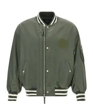 Comme Des Garçons Homme Patch Oversized Bomber Jacket