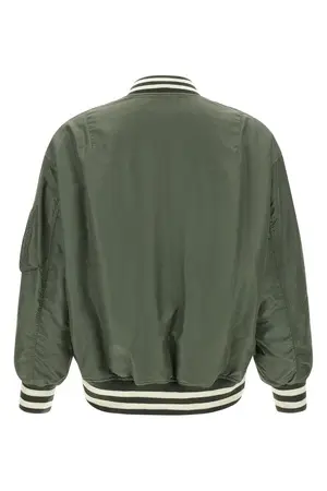 Comme Des Garçons Homme Patch Oversized Bomber Jacket